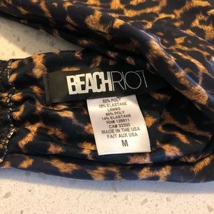 Beach Riot | Swim | Beach Riot Jessica Top In Leopard Size Medium ...